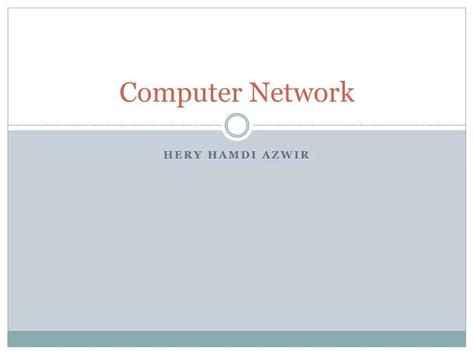 PPT Computer Network PowerPoint Presentation Free Download ID 2389622