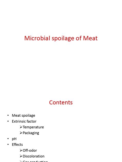 Meat Pdf Decomposition Meat