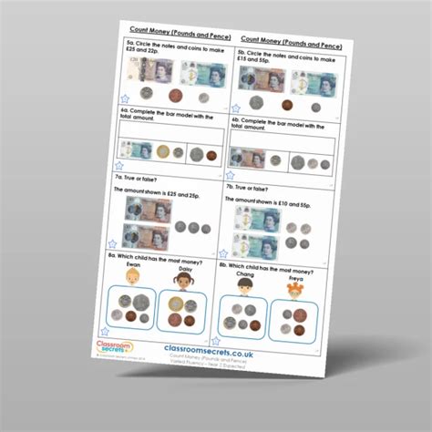 Year 2 Count Money Pounds And Pence Discussion Problem Resource Classroom Secrets