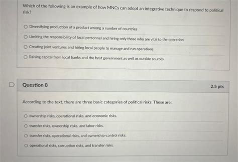 Which Of The Following Is An Example Of How MNCs Can Chegg Com