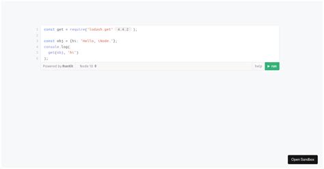 Nodejs Runkit Codesandbox