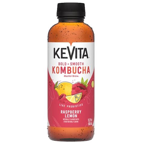 Kevita Kombucha Rasp Lemon 15 2oz Americraft Coffee And Tea Company