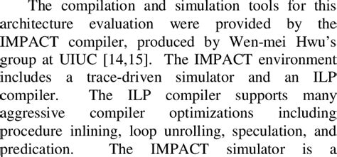 program and trace statistics for both input data sets download scientific diagram