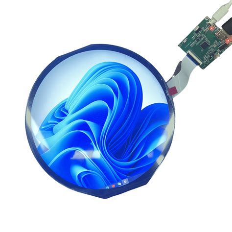 Inch Round TFT LCD Display Resolution High Brightness LVDS Interface Round LCD