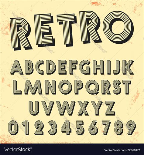 Font Retro Lines Download And Install On The WEB Site