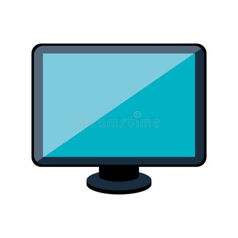 Monitor Desktop Computer Icon Stock Vector Illustration Of Digital