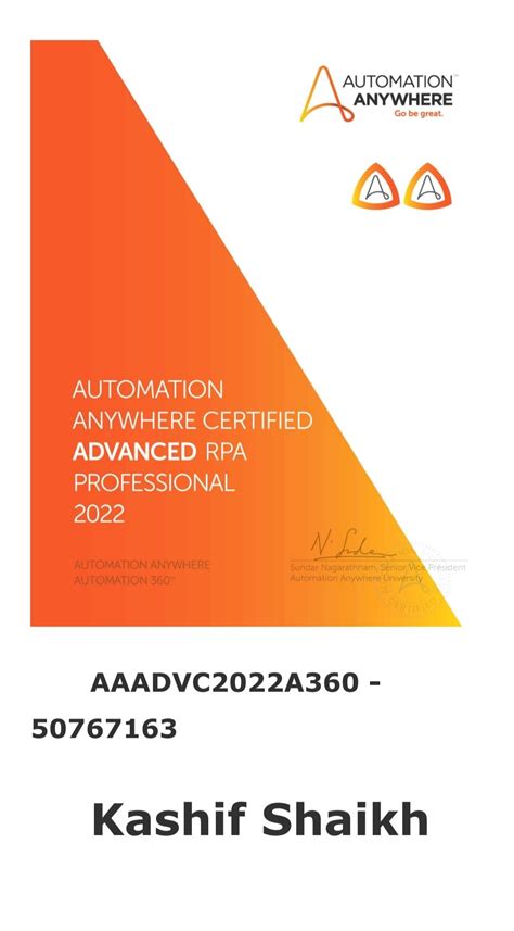 Mohammad Kashif S On Linkedin Automation 360