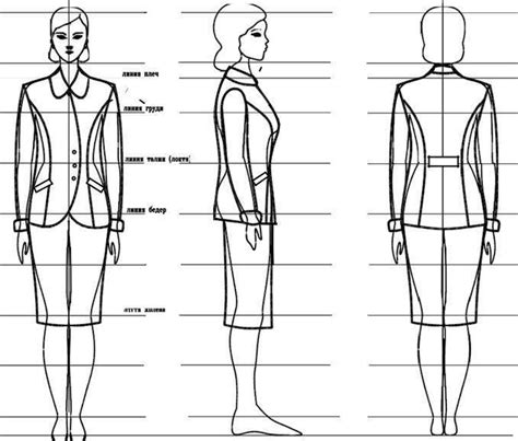Создание технического рисунка одежды 80 фото
