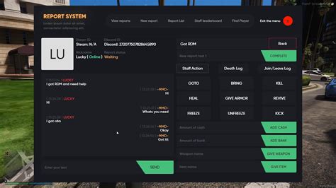 Fivem Advanced Report System V1 Admin Actions Storeifdevelopmentscom Youtube