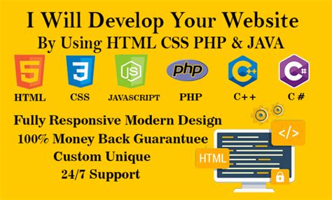 develop your website by using php laravel html and css by zaini 07