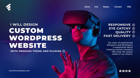 Create Custom Wordpress Website Design With Premium Theme And Plugins