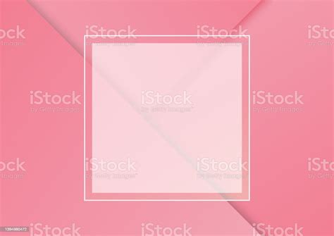 추상 벡터 프레임과 모양이 분홍색 색상 디자인 배경에 겹칩니다 일러스트 레이 션 벡터 디자인 개념에 대한 스톡 벡터 아트 및 기타 이미지 Istock