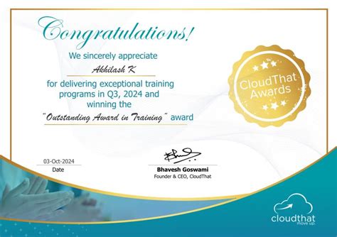 Grateful Honored Award Teamwork Innovation Excellence Akhilash