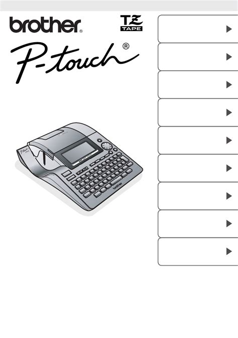 사용 설명서 브라더 Pt 2700 라벨 프린터