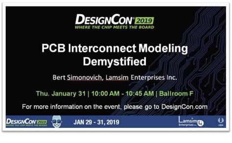 Pcb Interconnect Modeling Demystified At Designcon2019