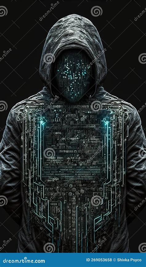 a hacker image technologic image generative ai stock illustration