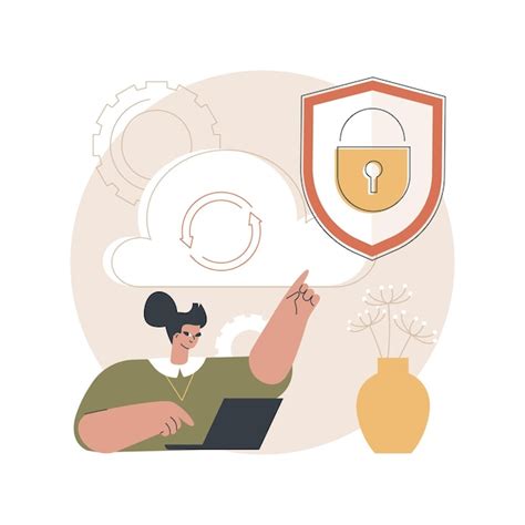 Premium Vector Cloud Computing Security Concept Illustration