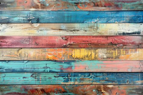 Colorful Wooden Planks Texture Stock Illustration Illustration Of Yellow Design 326988916