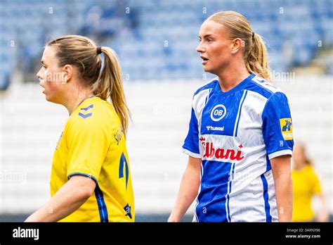 Odense Denmark 21st Apr 2025 Anna Krog 19 Of Ob Q Seen During The Gjensidige Kvindeliga