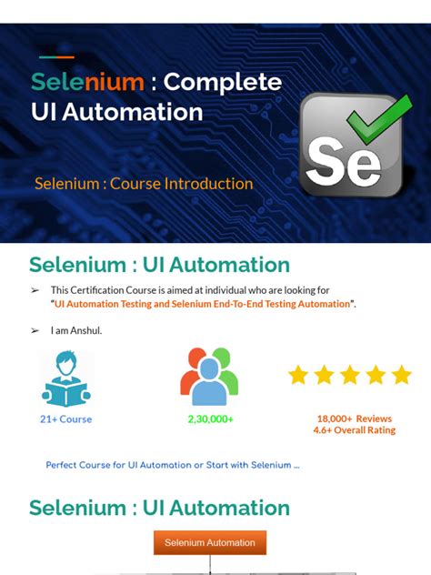 Selenium Course Introduction Pdf