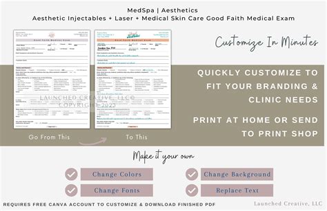 Good Faith Medical Exam Template Aesthetic Injectables Laser Peel Good Faith Exam Chemical
