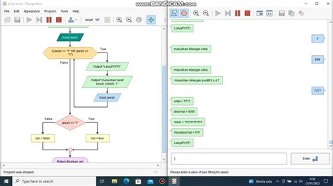 Program Flowgorithm Konversi Bilangan Komputer Youtube