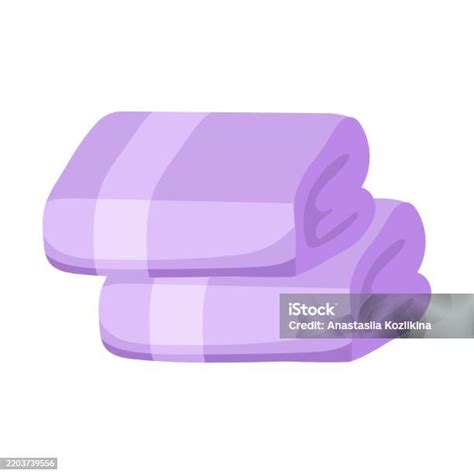 수건 흰색 배경에 두 개의 접힌 분홍색 수건 욕실 스파 또는 개인 위생 루틴에서 손 얼굴 및 몸을 건조하는 데 사용됩니다 가정 생활에 대한 스톡 벡터 아트 및 기타 이미지