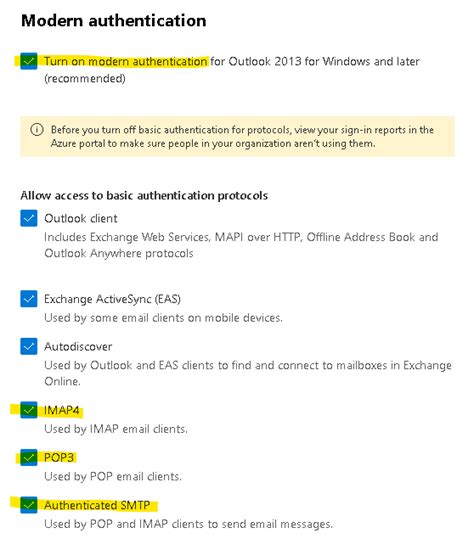 Troubleshooting Email Errors Enabling Imap And Smtp Access In Office 365