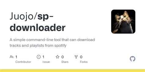 Github Juojosp Downloader A Simple Command Line Tool That Can Download Tracks And Playlists