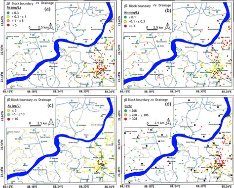 Spatial Distribution Of A Fe B Mn C As And D Mass Ratio Of Clbr Download Scientific