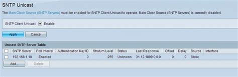 Add A Simple Network Time Protocol Sntp Server On 200300 Series