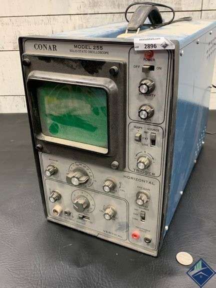 Conar Model 255 Solid State Oscilloscope Estate Details