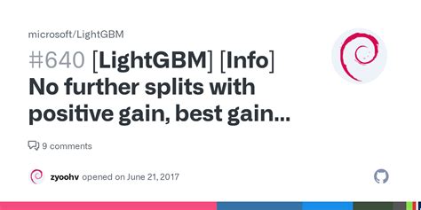 Lightgbm Info No Further Splits With Positive Gain Best Gain Inf