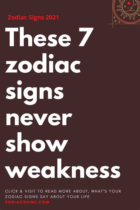 These 7 Zodiac Signs Never Show Weakness Zodiac Shine