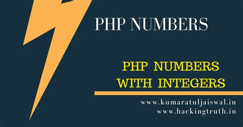 Php Numbers With Integers Hacking