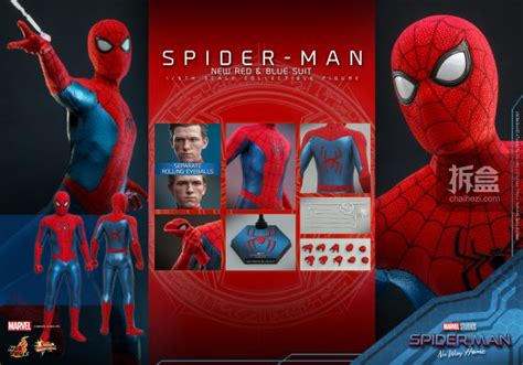 Hottoys 蜘蛛侠英雄无归 蜘蛛侠 新战衣荷兰弟1 6可动人偶 拆盒