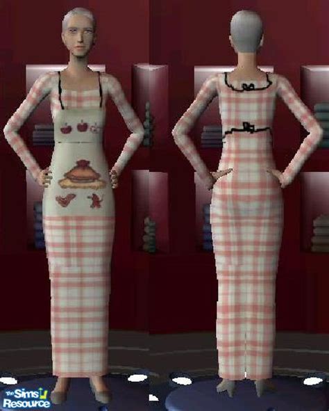 The Sims Resource Granny Apron Dress