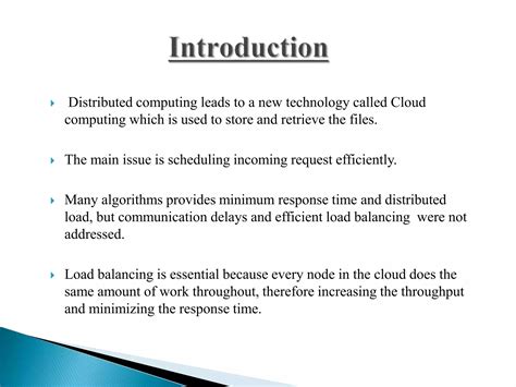 Optimal Load Balancing In Cloud Computing Pptx