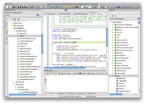 Codelite Software Integrated Development Environment Syntax