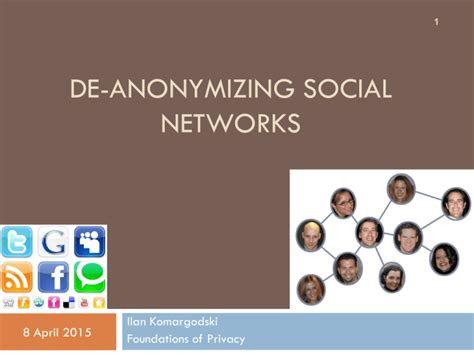 De Anonymizing Social Networks