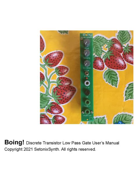 SETONIXSYNTH BOING USER MANUAL Pdf Download ManualsLib