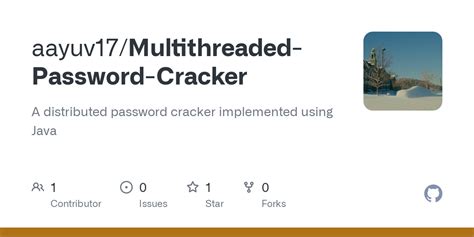 Github Aayuv17multithreaded Password Cracker A Distributed Password