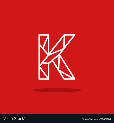 Red Letter K Logo K Letter Wings Logo Design With Red Bird Fly Wing