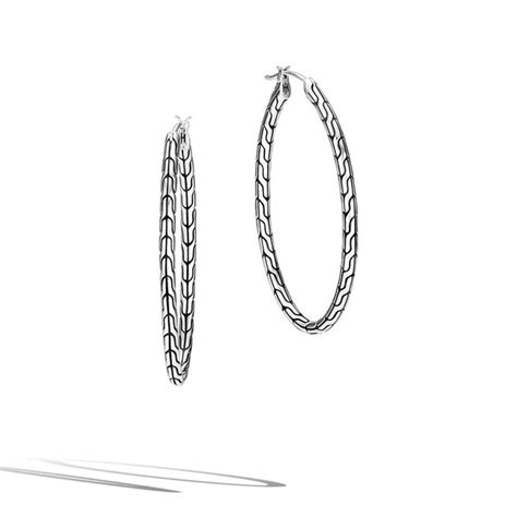 Mua Classic Chain Silver 40mm Hoop Earrings Eb900370 Chính Hãng 2025