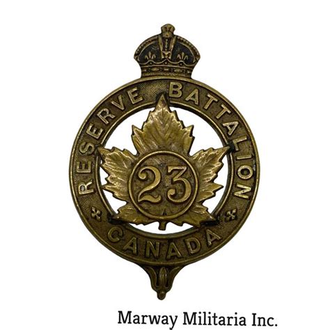 Ww1 Cef 23rd Reserve Battalion Cap Badge