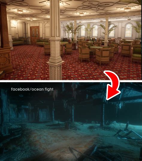 Ocean Before And After The First Class Reception Room The First