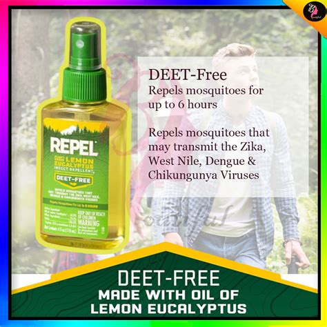 Repel Plant Based Lemon Eucalyptus Insect Repellent Spray Mosquito