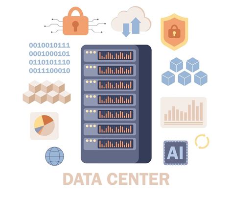 Data Center Cloud Computer Connection Database Server Hosting Ai Chip