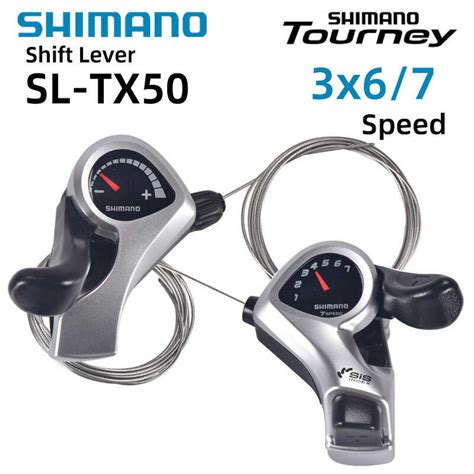 Shimano Tourney Sl Tx50 Bicycle Shift Leve 7v 18 21 Speed Pair Tx50 Shifters Gear Cable Bicycle