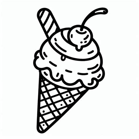 גביע של גלידה לצביעה אונליין דפי צביעה אונליין יויו